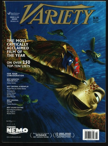 Variety Magazine Feb 9-15, 2004 Finding Nemo Batman Tom Hanks Alladin ...