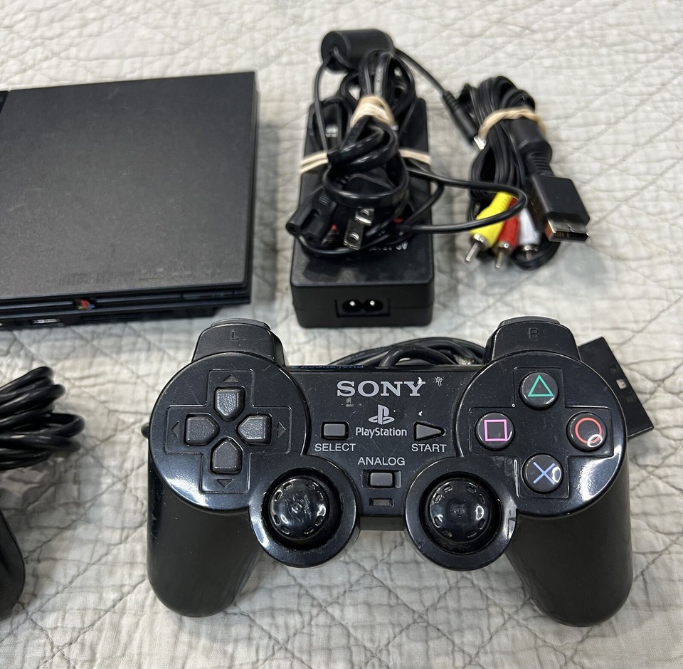 PlayStation 2 PS2 Slim Console + 2 PS2 Controllers | eBay