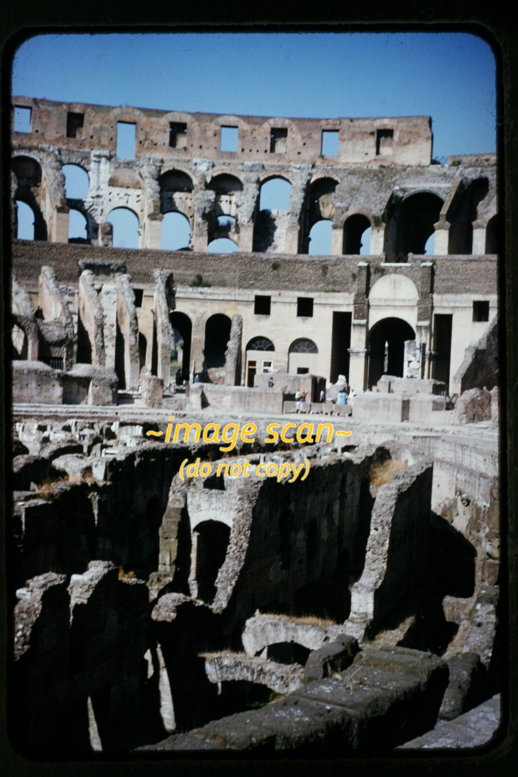 Colosseum Amphitheatre, Rome, Italy in mid 1950s, Kodachrome Slide aa ...
