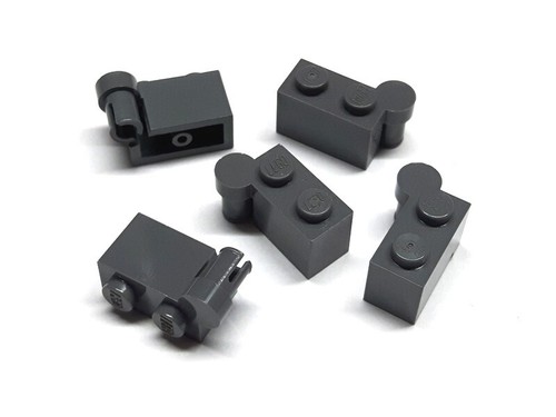 4210636 LEGO® Scharnierstein mit Pin 1 x 2 Dunkelgrau 5 Stück Neu | eBay