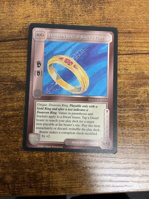 Dwarven Ring of Barin's Tribe - METW - Limited - Middle Earth CCG / TCG ...