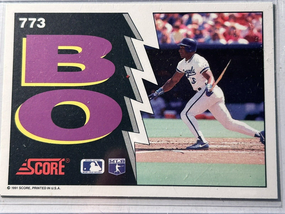 BO JACKSON 1991 SCORE Series 2 #773 BO BREAKER KC ROYALS RARE ICONIC ...