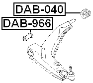 DAB-040 Febest REAR BUSHING, FRONT CONTROL ARM 90235040, 0352335 | eBay ...