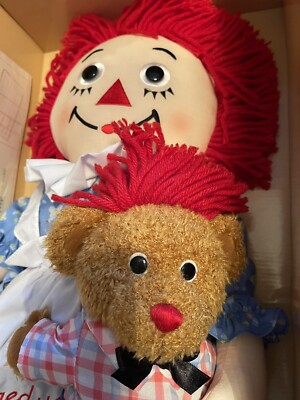 NIB Dakin Raggedy Ann & Raggedy Bear 85th Birthday Anniversary 26 ...