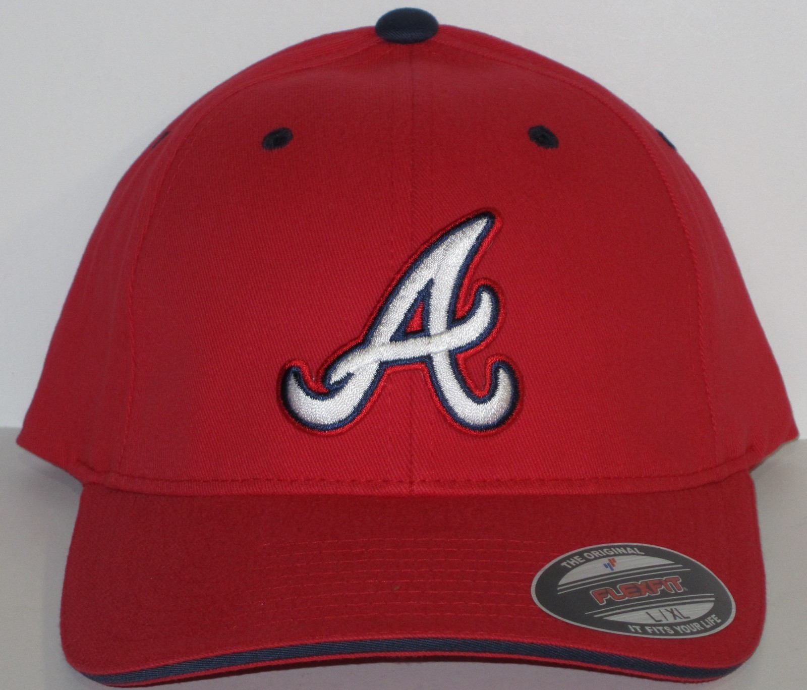 Atlanta Braves "FLEX FIT" CAP HAT MLB PATCH/LOGO 2 SIZES 8 HOT COLORS ...