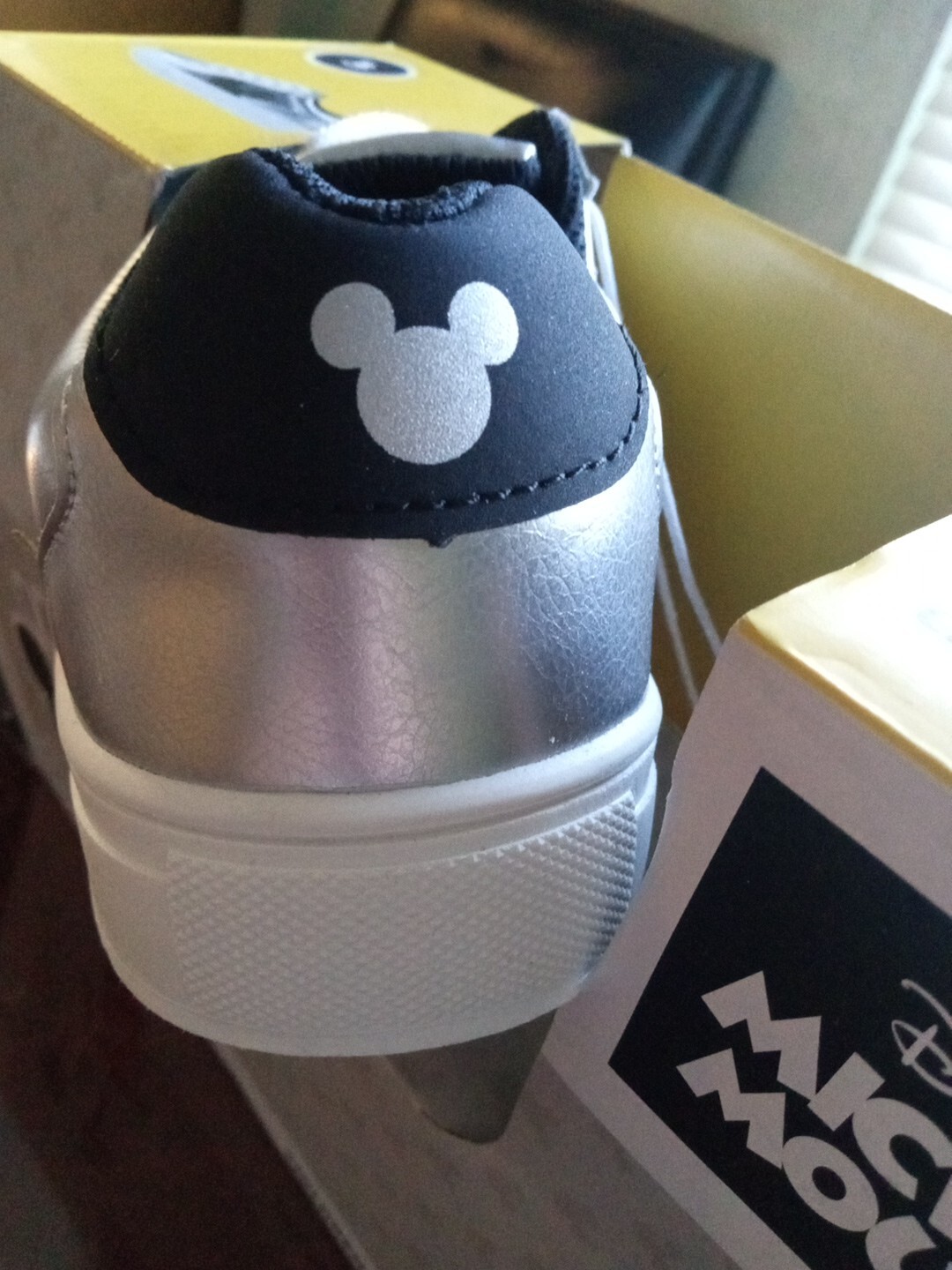 DISNEY MICKEY MOUSE SILVER CHARACTER SNEAKERS SHOES TODDLERS Sz 3 | eBay