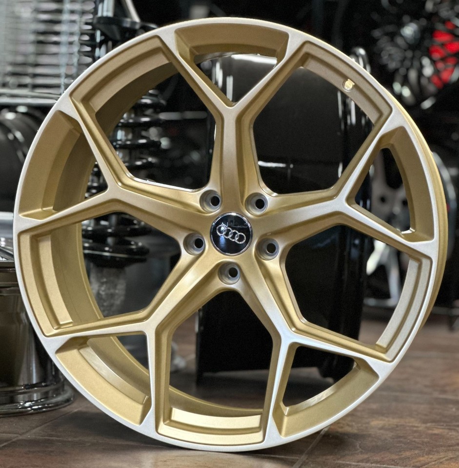 20'' Wheels fit Audi RS6 Q5 SQ5 Style Matte Gold Wheels Goodyear Tires ...