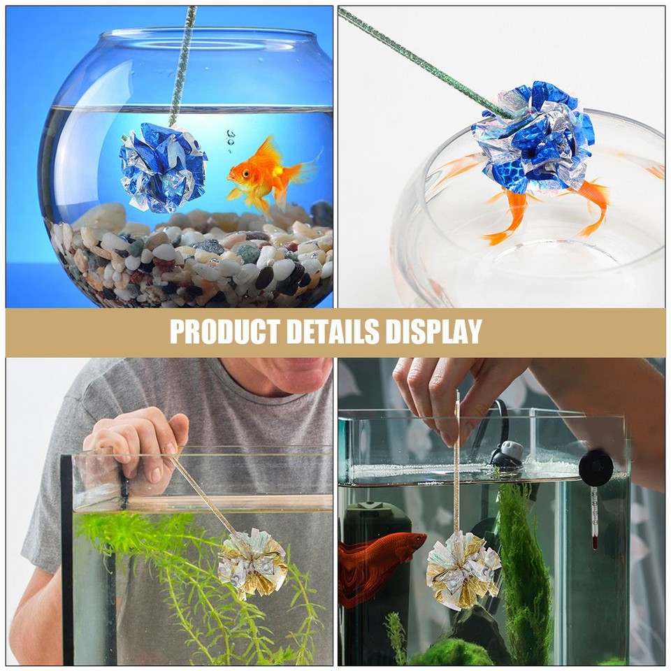 2 Pcs Baby Aquarium Toy Betta Fish Active Plaything Tank Wand Accessory ...