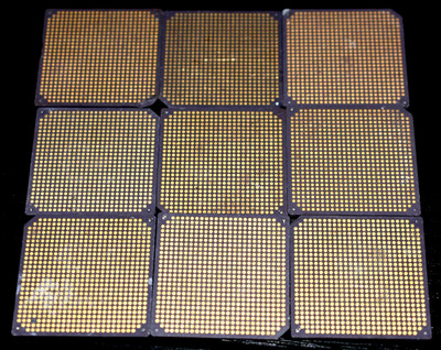 LOT of 9 HP Purple CERAMIC FLAT CPU vintage scrap IC FULLY GOLD PLATED ...