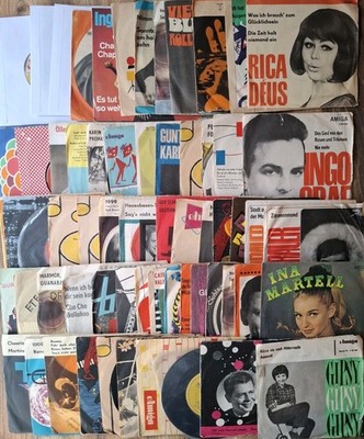 65 Amiga 7'' Single Sammlung Ina Martell Rica Déus Helga Brauer Ruth ...