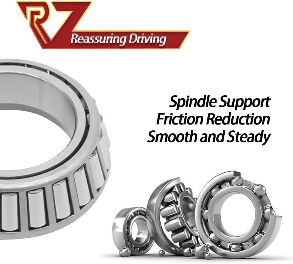 2 Sets Trailer Hub Wheel Bearings kit for 3500 lbs Axle L44649 L68149 ...