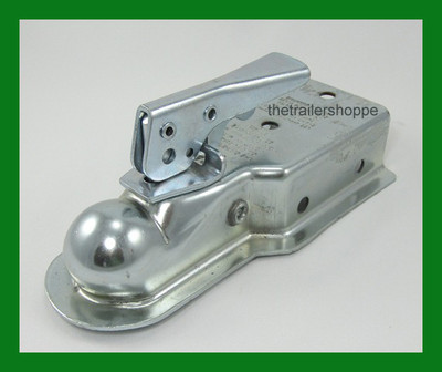Trailer Coupler Hitch 1 7/8" Ball X 3" Channel Bolt On Zinc Plated 2000 ...