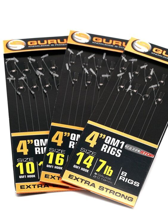 GURU QM1 SPEED STOP FEEDER HAIR RIGS - NEW | ALL SIZES/HOOKS TO NYLON ...