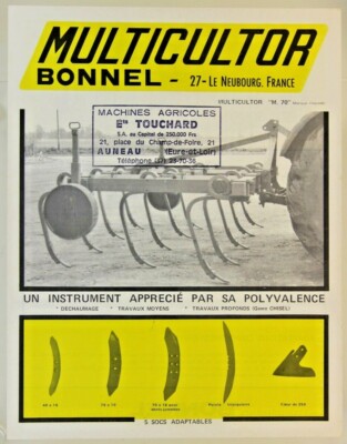 prospectus brochure BONNEL Multicultor tracteur tractor traktor ...
