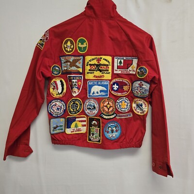 Vintage 1970s Boy Scouts Red Jacket Scouting Patch Collection Denali ...