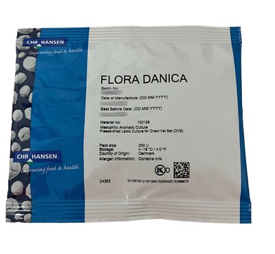 Cheese Culture Flora Danica 200U sachet | eBay