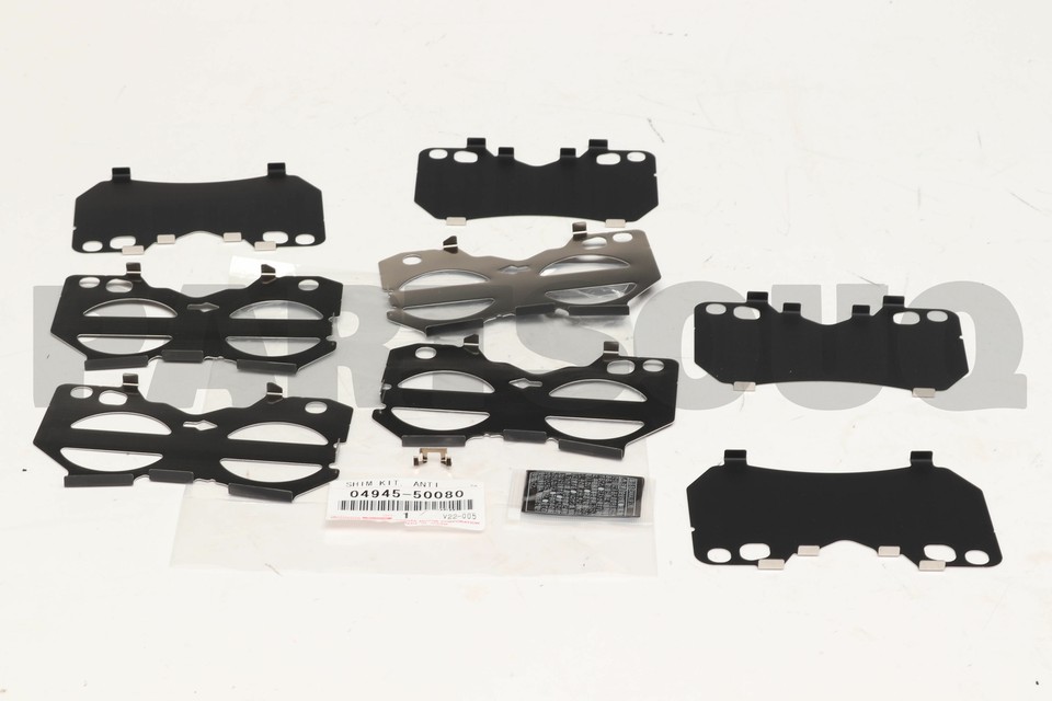 0494550080 Genuine Toyota SHIM KIT, ANTI SQUEAL, FRONT 04945-50080 | eBay