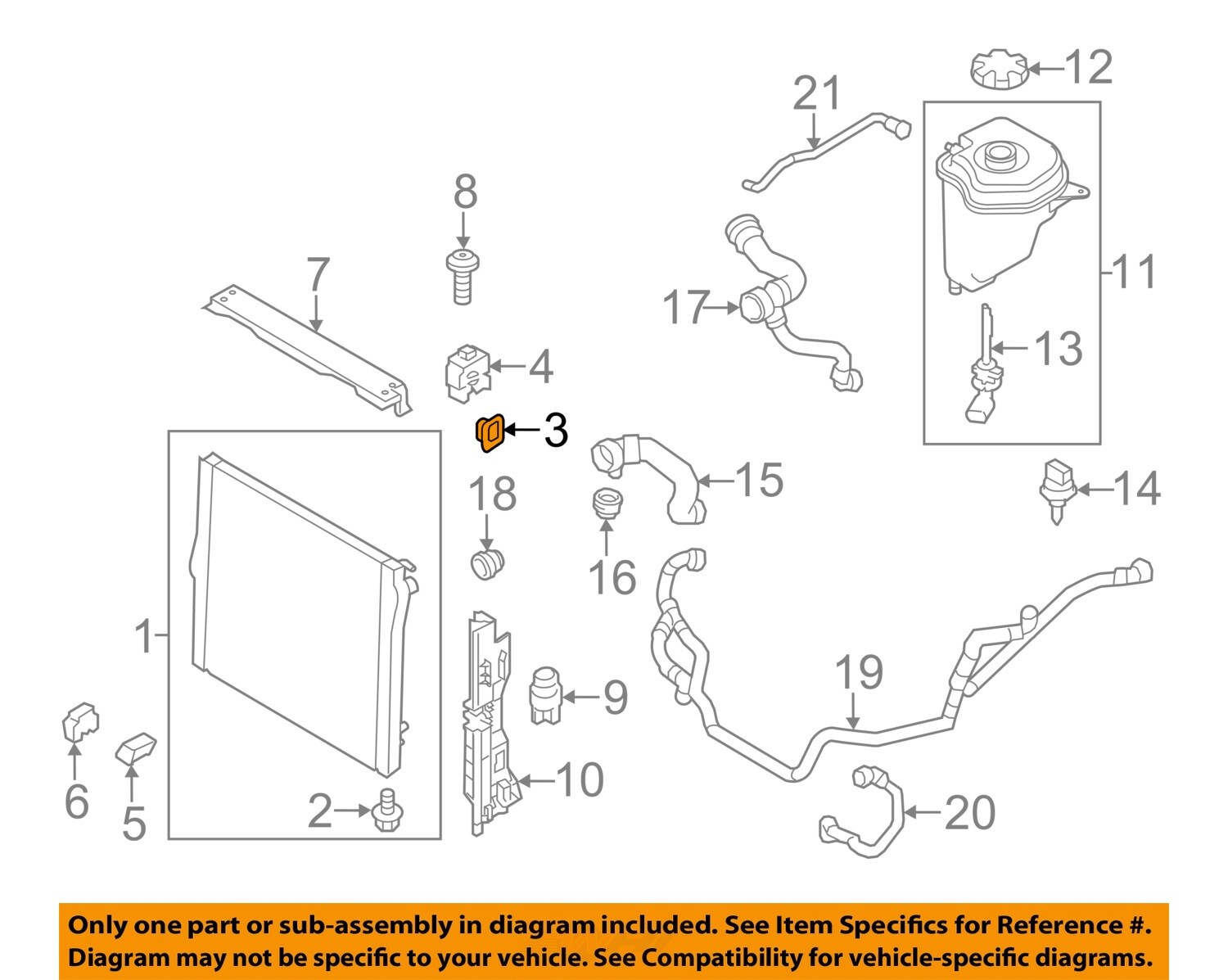 BMW 17117553481 Genuine OEM Factory Original Upper Bracket for sale ...