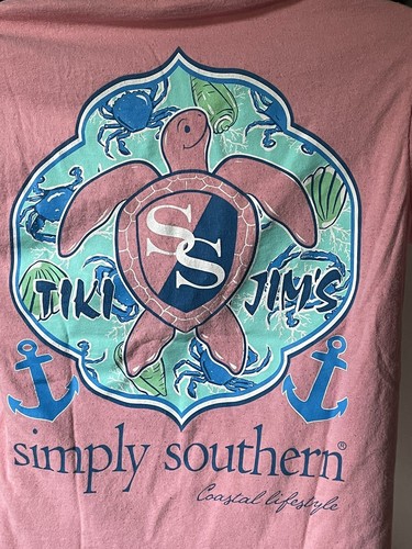 Simply Southern Women’s T Shirt Coastal Lifestyle Small A23A439 | eBay