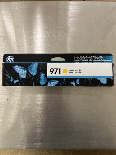 HP 971 Yellow Ink Cartridge Genuine New In Box SEALED | eBay