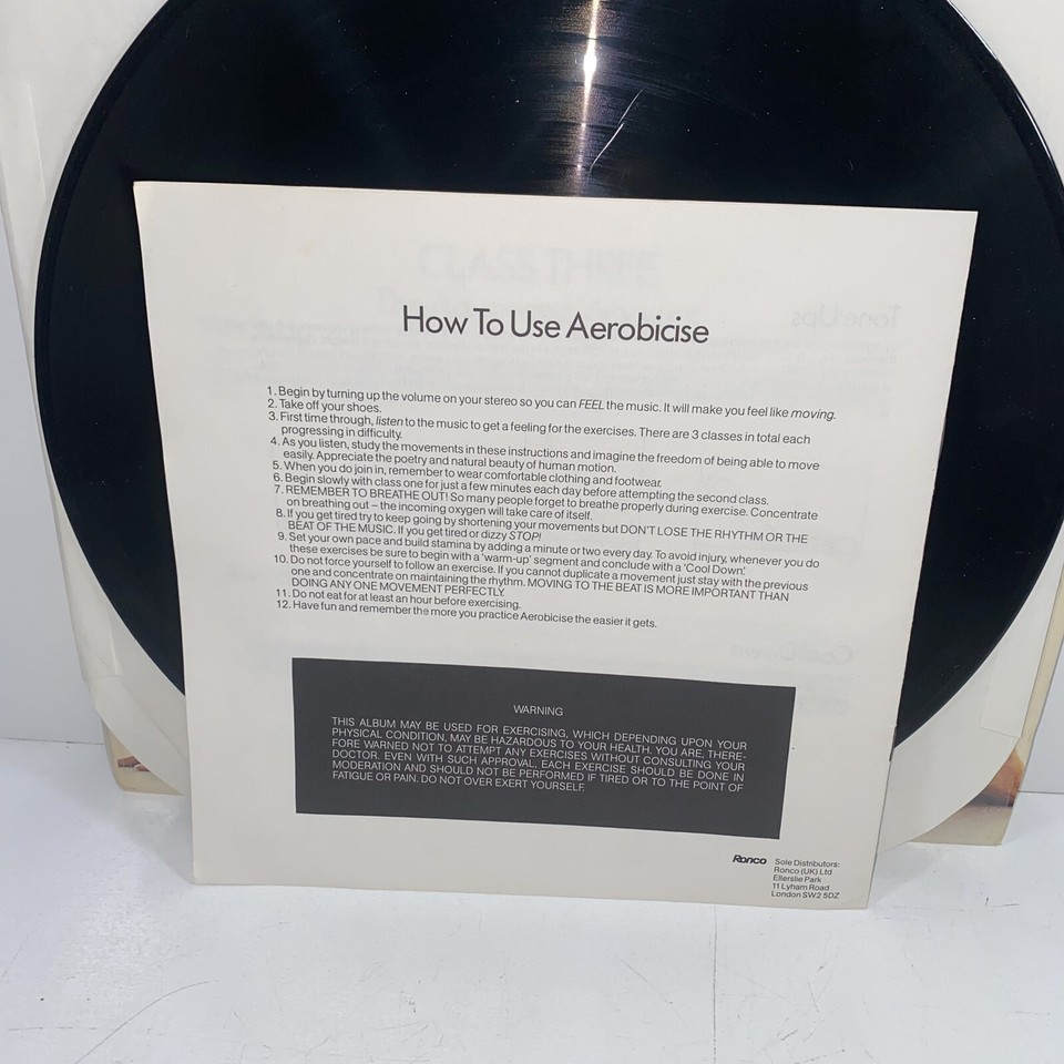 AEROBICISE THE ORIGINAL MUSIC VINYL LP RTV 20080 RONCO IN SHRINK W ...