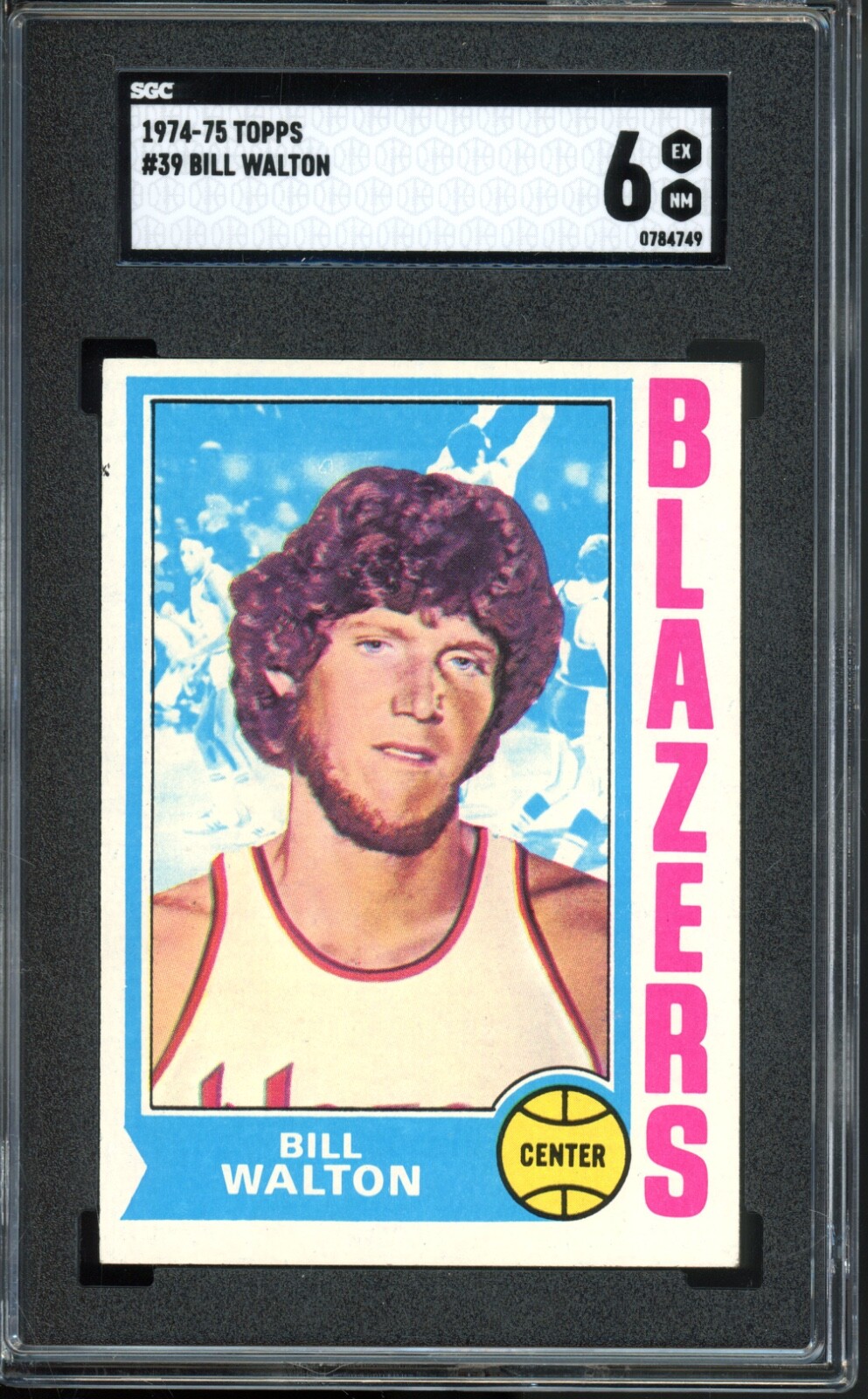 1974 Topps #39 Bill Walton Rookie SGC 6 HOF RC Basketball Card (4749 ...