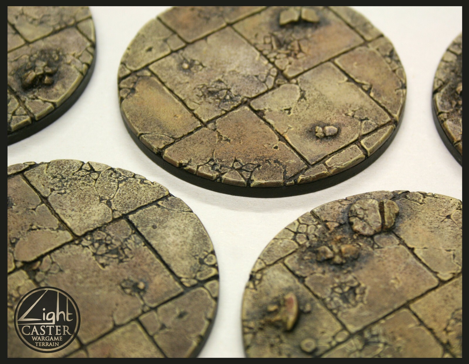 Gothic Rubble bases. 50mm 60mm 80mm 100mm. Light Caster Wargame Terrain ...