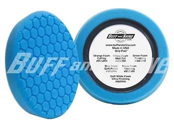 Buff and Shine 8" Blue Soft Polishing Center Ring Foam Buffing Pad ...