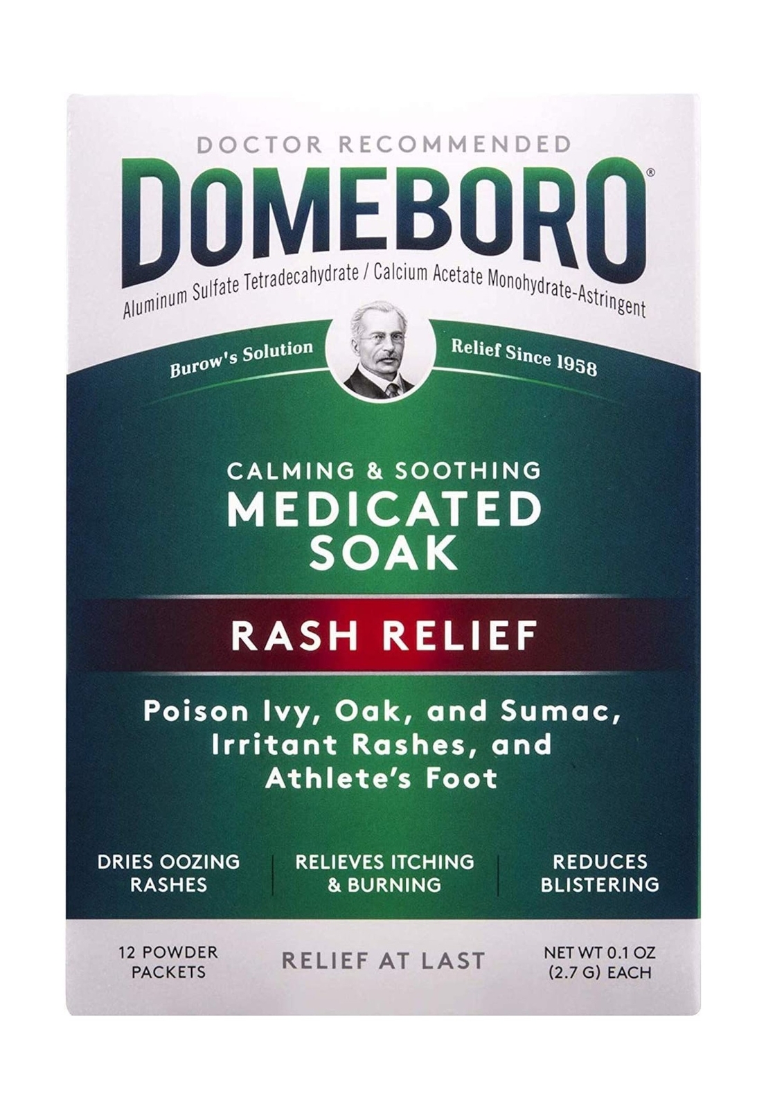 Domeboro Astringent Solution Packets, 12-Count (Pack of 3) | eBay