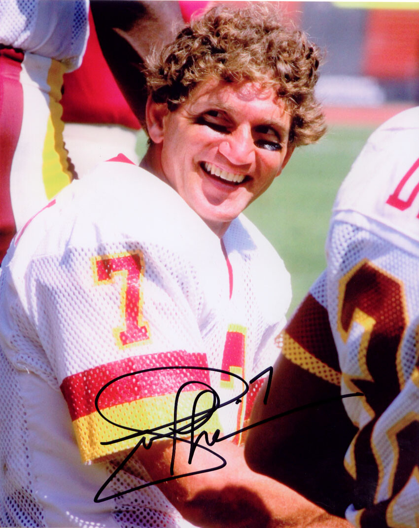 Joe Theismann Signed Redskins 14 Lombardi Football 308 Redskins Super
