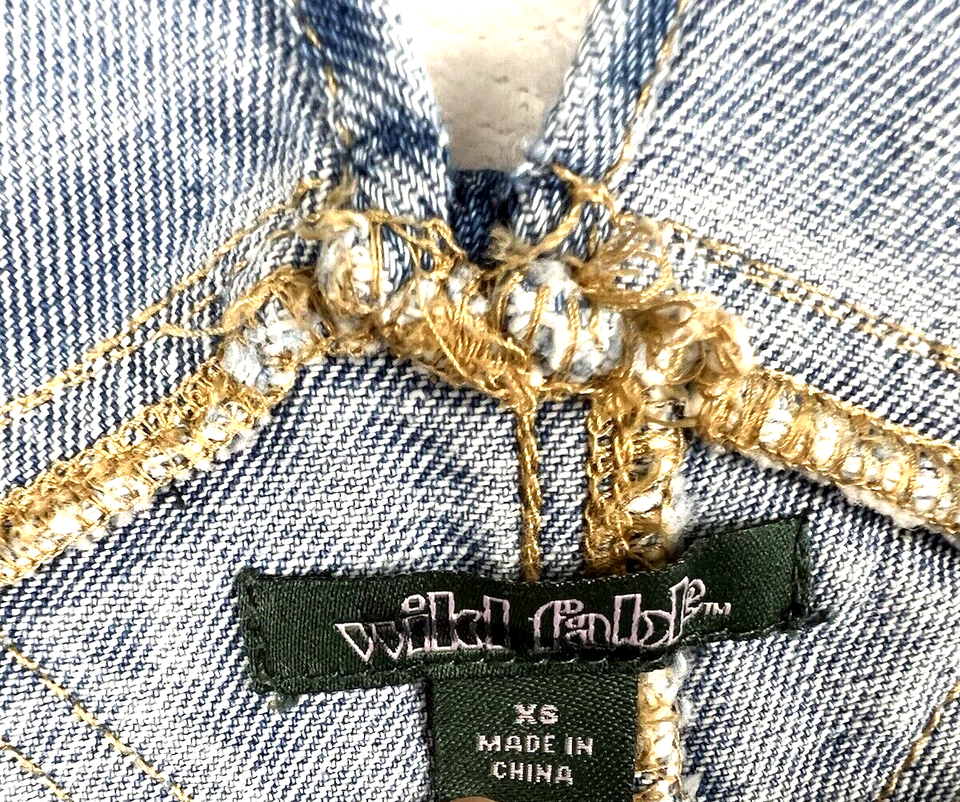 Wild Fable Women's Size XS Light Wash Distressed Denim Overall Jean ...
