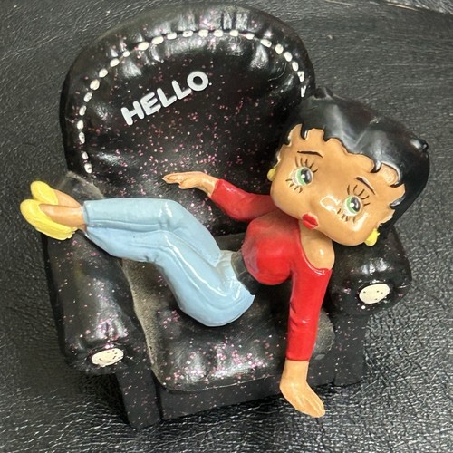 Vintage 1986 Betty Boop “Hello” Sitting On Chair 🪑 by Bully West ...