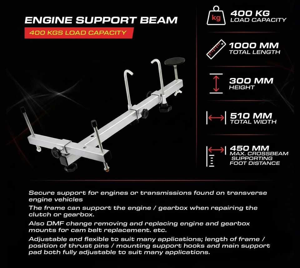 Engine & Gearbox Transmission Support Beam Tool For Under Vehicle ...