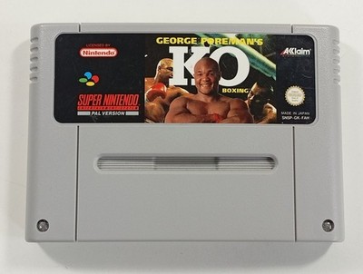 GEORGE FOREMAN S KO BOXING SUPER NINTENDO (SNES) PAL-FAH (CARTRIDGE ...