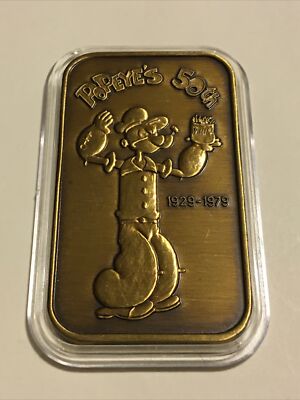 Disney POPEYE Greathouse Rare Bronze Art Bar (match your Silver) | eBay