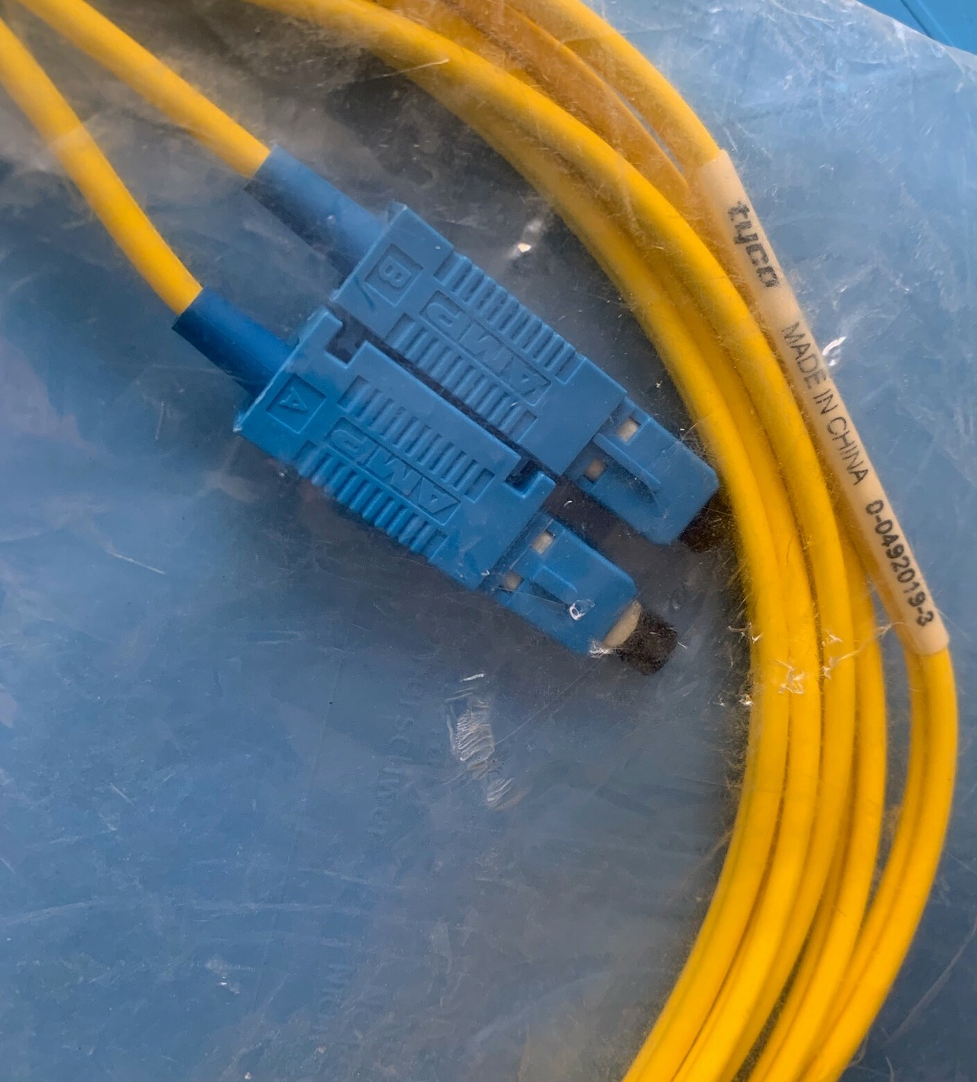 492019-3 TYCO FIBER OPTIC CABLE 3M DPLX SC TO DPLX SC PLG-PLG 10FT | eBay