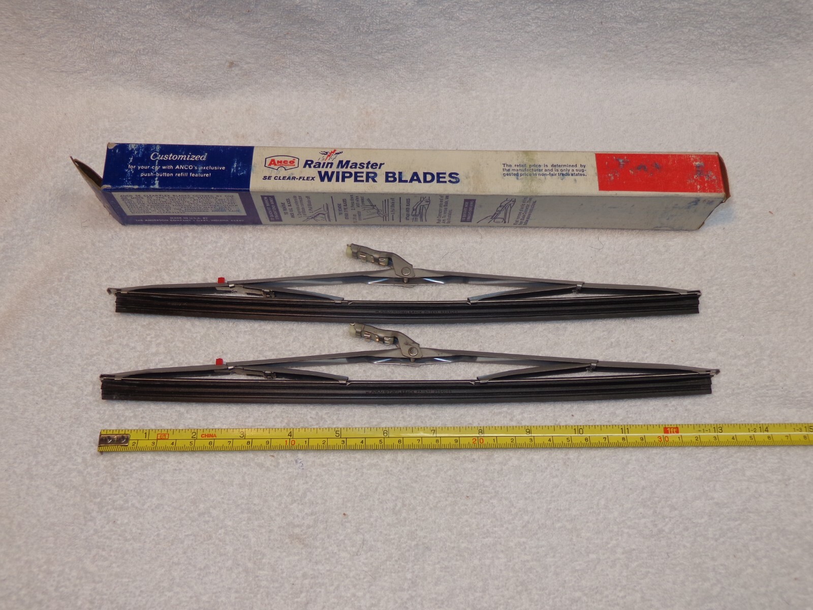 (2) ..‘NOS’ ANCO 13” Wiper Blades .. 13” Rain Master .. Made in USA | eBay