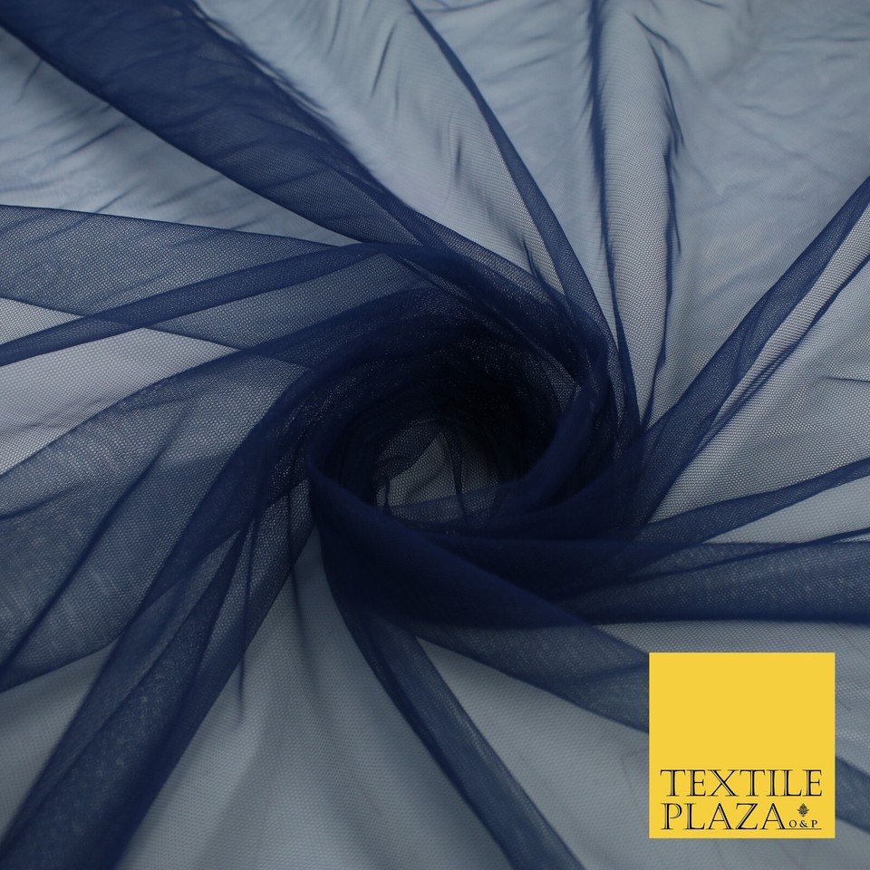 OVER 90 COLOURS - Soft Plain Sheer Tulle Net Fabric Tutu Fairy Veil ...
