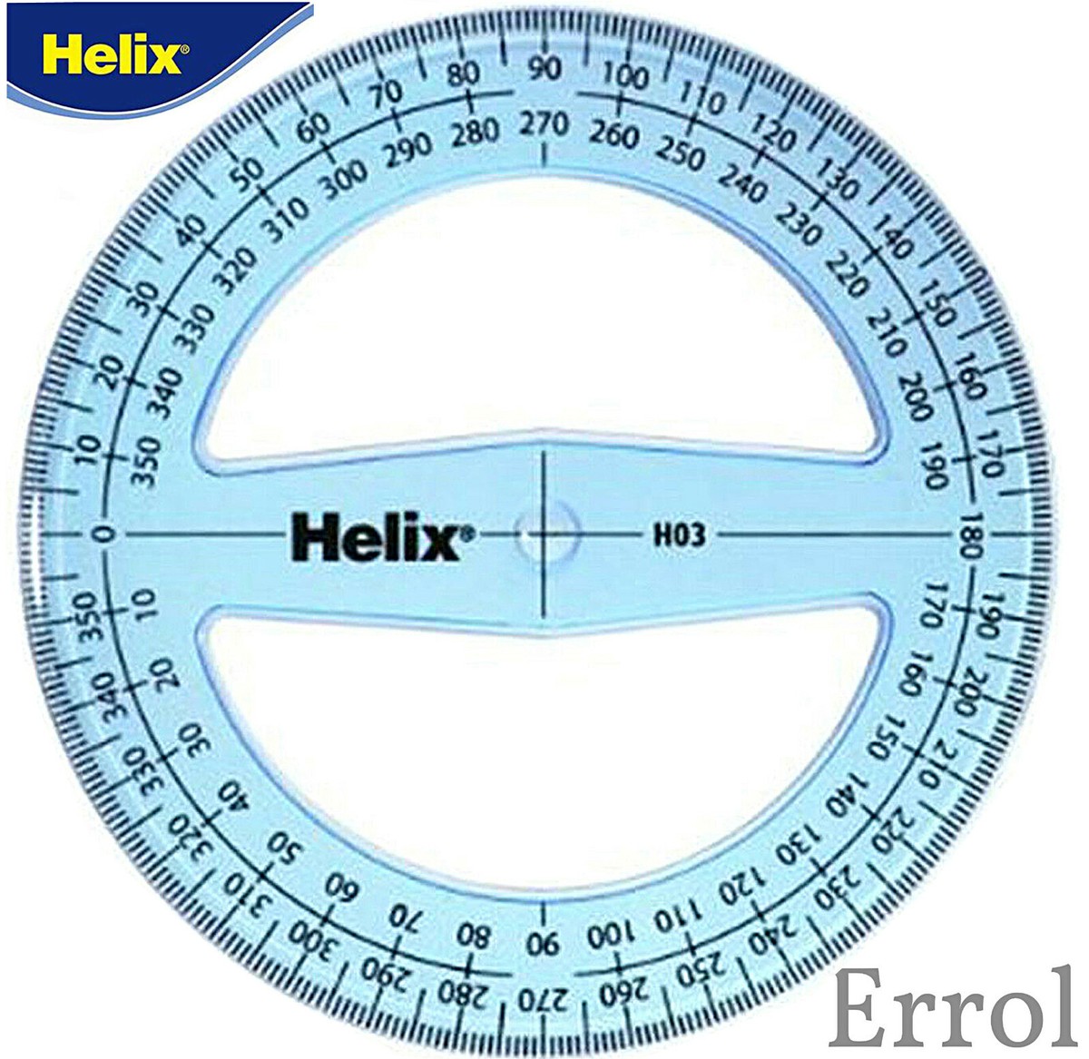Protractor Full Circle Multi Size 360 Degree Protractor Plastic Math