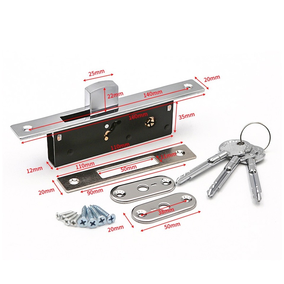 Door Straight Lock Sliding Door Lock Mortice Sash Lock for Internal ...