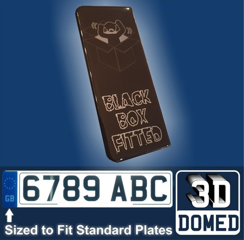Black Box Fitted on Board Frustration Car Number Plate Sign Bumper ...