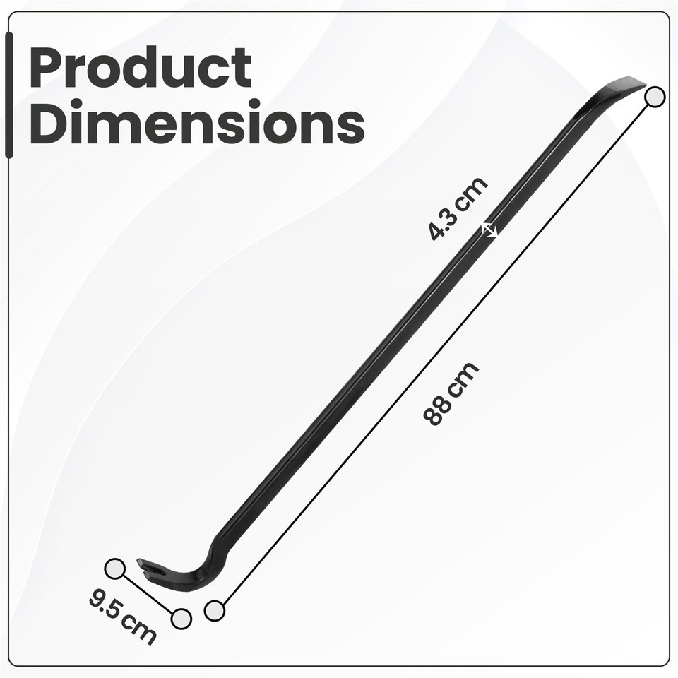 36" Wrecking Crow Bar Steel Crowbar Nail Board Puller Lever Pry Pull ...