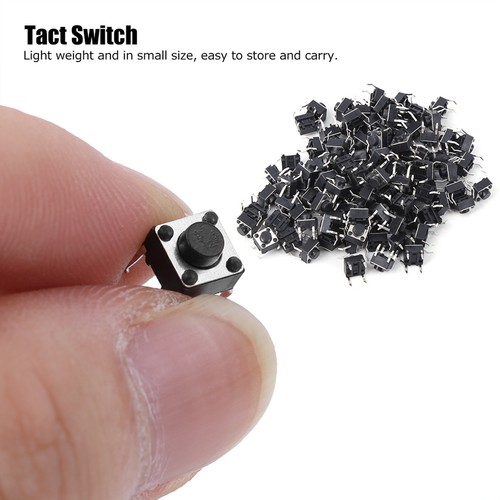 100pcs Momentary Tactile Push Button Switch Mini Micro Tact Switch ...