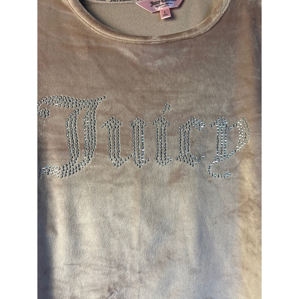 Juicy Couture Womens Pajama Set Loungewear Sleepwear Velvet Rhinestone ...