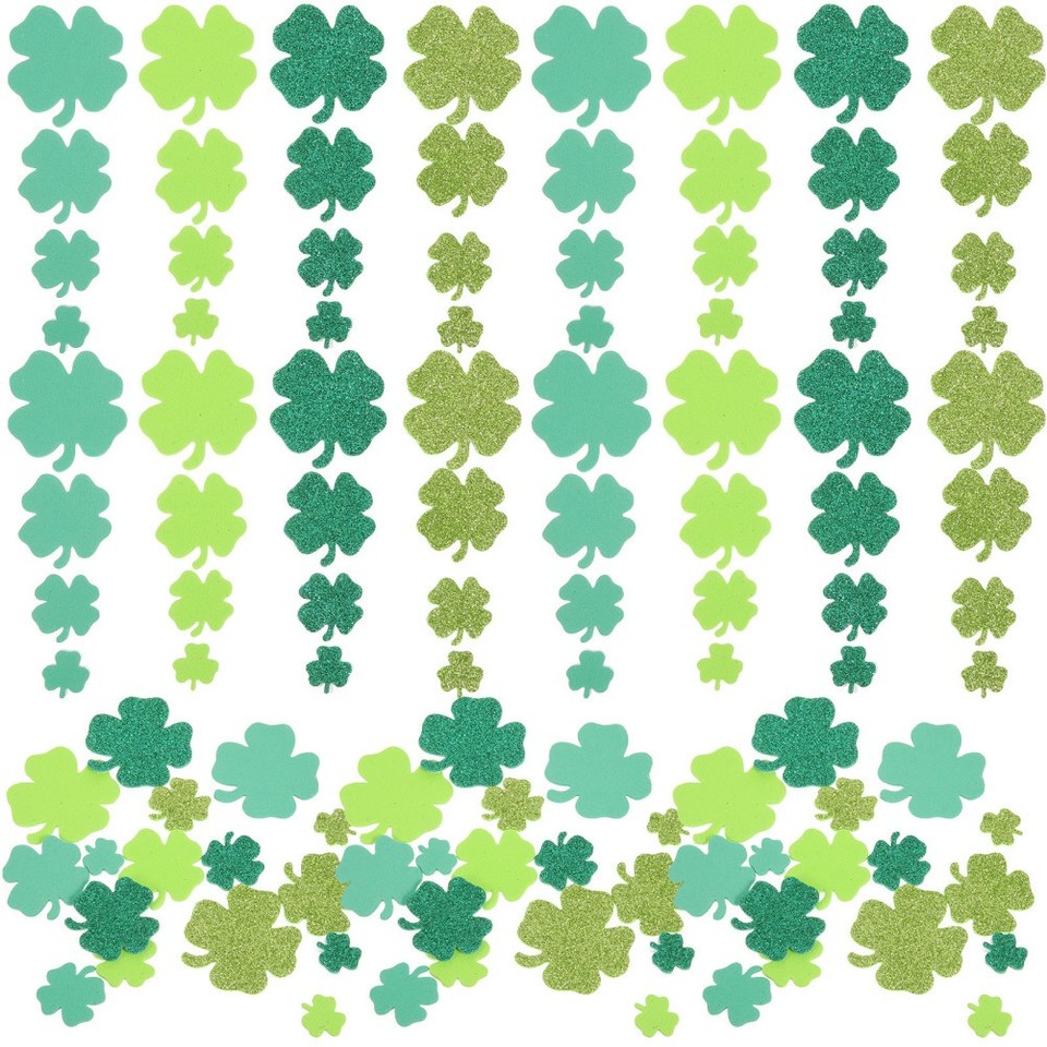 500 Pcs Shamrock Stickers Patricks Day Window Decals Self-adhesive ...