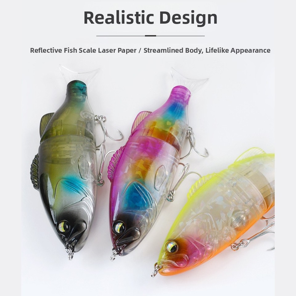 174cm Two Section Slow Sinking Bass Lure Hard Bait for Beach and Rock ...