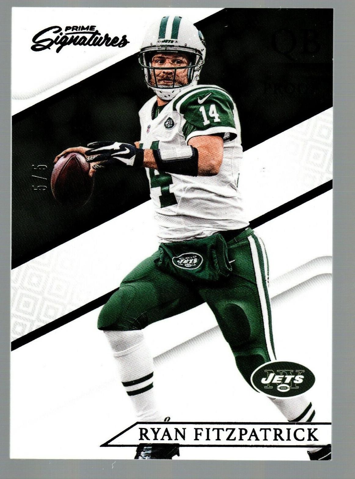 2016 Panini Prime Signatures - Ryan Fitzpatrick #51 Prime Proof Black ...