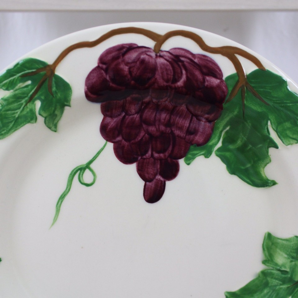 Vintage Pacific Pottery Plate Grapes Made in USA California Hand ...