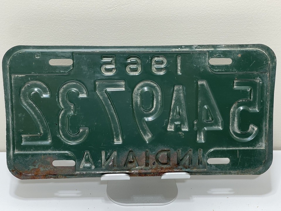 1965 Indiana License Plate - # 54 A 9732 - Montgomery County - EXPIRED ...