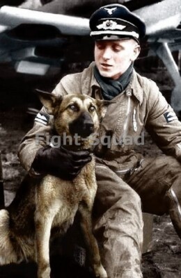 WW2 Picture Photo Erich Hartmann most successful ace 352 kills and his ...
